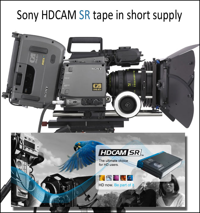 Sony’s HDCAM SR tape in short supply – HD Warrior