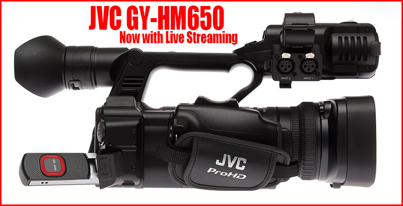 NAB 2013 News “JVC GY-HM650 now with live streaming” – HD Warrior